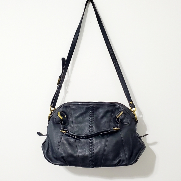 orYANY | Bags | Oryany Signature Black Leather Boho Duffel Bag ...